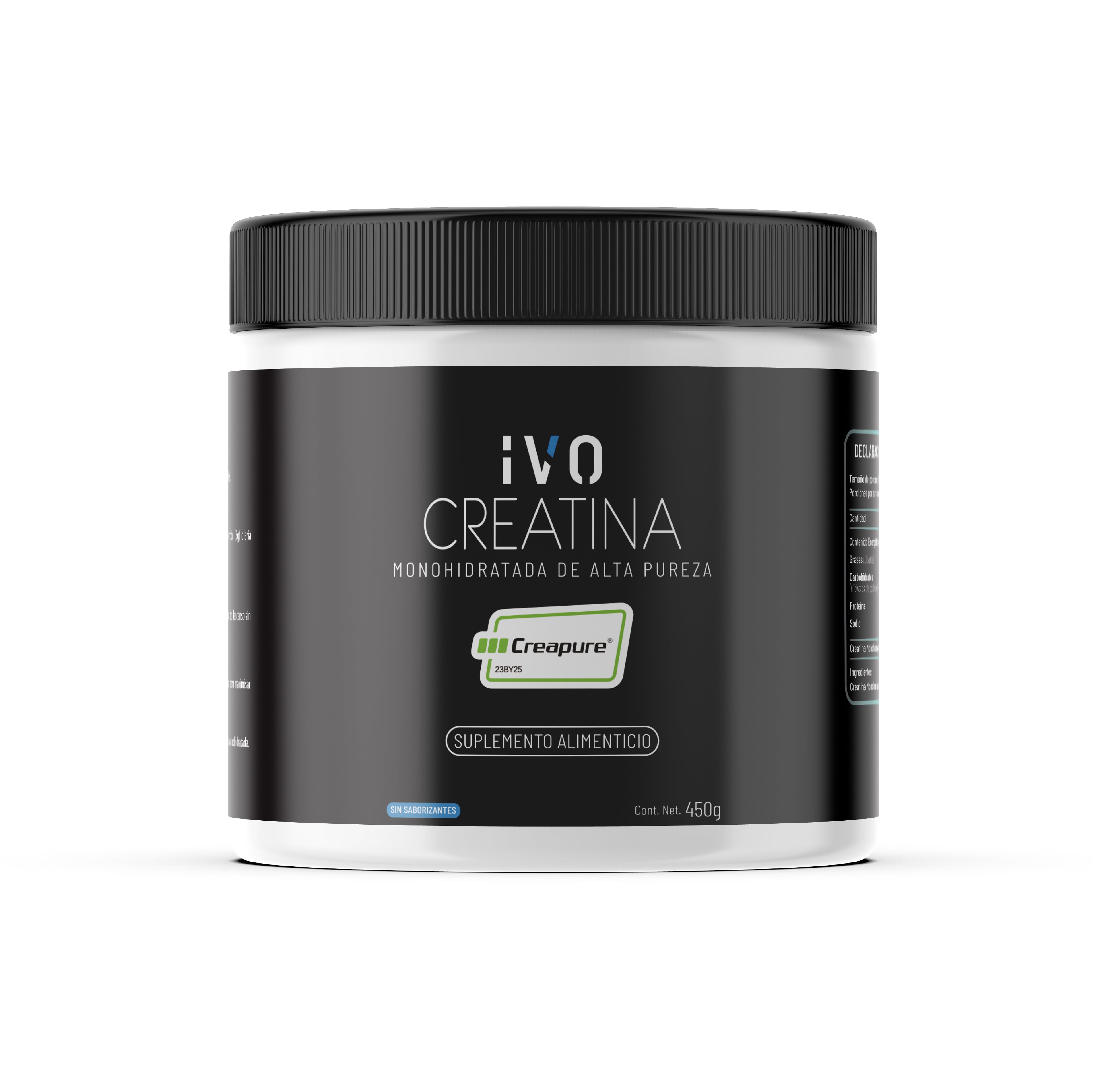IVO Creatina Monohidratada Creapure En Polvo 450g Sin Sabor – IVO Protein